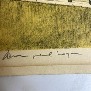 Art | Denis Paul Noyer French Artist Vintage Lithograph Signed Numbered ...
